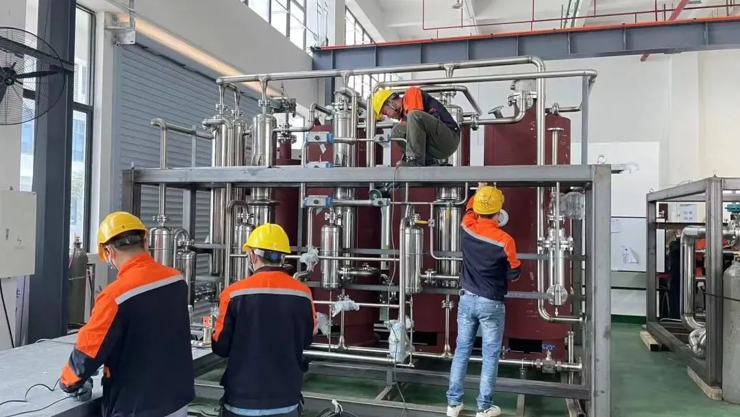 快讯：盛氢制氢1000标方碱性电解水制氢成套设备即将下线